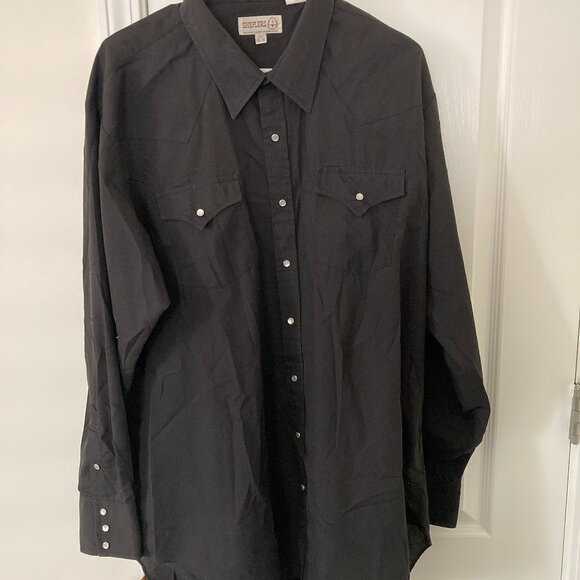 SHEPLERS | Shirts | Vintage Sheplers Mens Western Black Pearl Snap ...